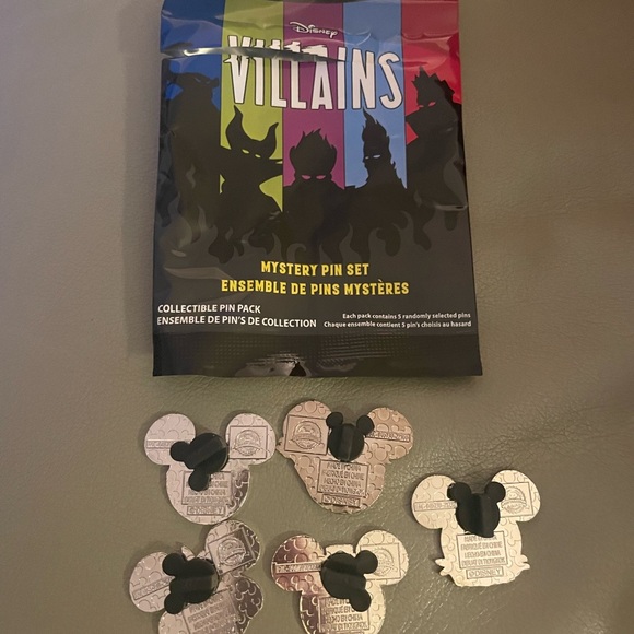 Accessories | Disney Mickey Villains Pin Set | Poshmark